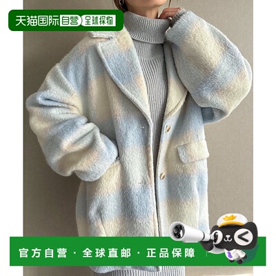 日本直邮JUNOAH 沙质茧型摇粒绒短外套 JU5602EW006632