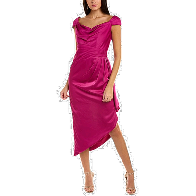 自营 Theia Ellery Cowl Neck Gown purple 美国奥莱直发服饰礼服
