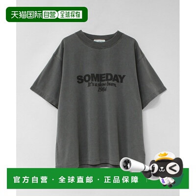 日本直邮SOMEDAY 女士 简约logo纯棉T恤 IM2669/m2669