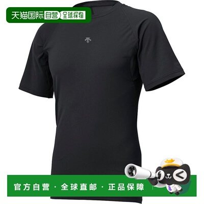 【日本直邮】迪桑特 棒球 青少年圆领短袖打底衫 DB5SUD10J 黑色