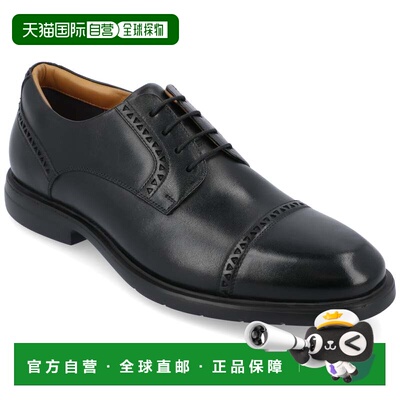 自营Thomas & Vine Kendrick Cap Toe Derby - black 美国奥莱直
