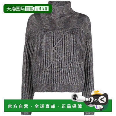 欧洲直邮KARL LAGERFELD 女士针织衫 226W2001364 AW2022 蓝色