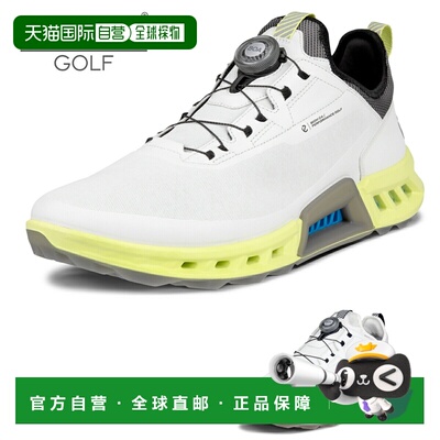 日本直邮ECCO BIOM C4 BOA 男士防水无钉高尔夫球鞋 130424