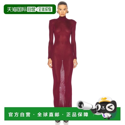 香港直邮Self-Portrait 女士 粘胶纤维针织长款连衣裙 RS25125XBU