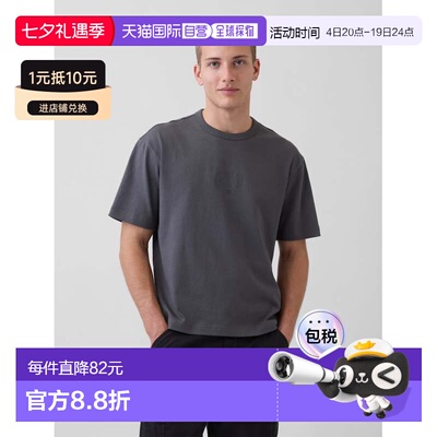 日本直邮GAP 1969 Logo 宽松重磅短款T恤半袖短袖