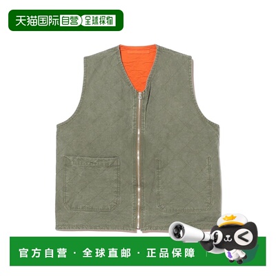 1h可退 日本直邮Nigel Cabourn 男士 棉质菱格绗缝可翻转甲板背心