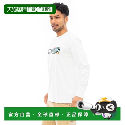 日本直邮BILLABONG ADVISORY FRT男士长袖T恤 BD012051 白色