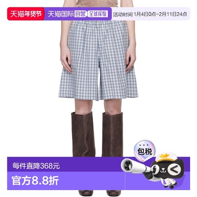 1h可退 香港直邮潮奢 Baserange 女士 蓝色 Claude 短裤 SSCLOCSP