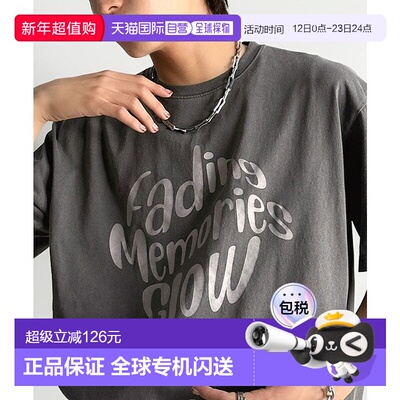 日本直邮Classical Elf 颜料加工哑光图形印花T恤 [C04519EM01397