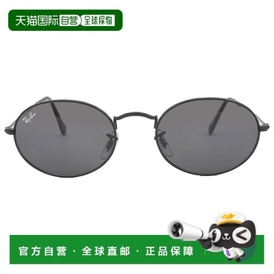 自营ray-banRay Ban Oval Dark Gray Unisex Sunglasses RB3547 0