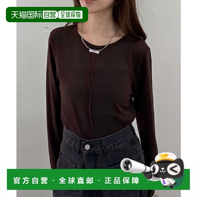 1h可退 日本直邮archives 女装 简约半透长袖T恤 可正反穿宽松内