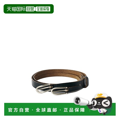 香港直邮OUR LEGACY 男士腰带 A2258TBC SS2025 黑色 双针扣腰带