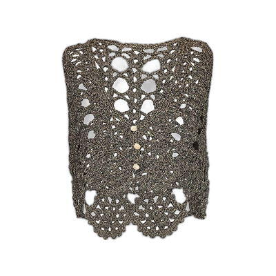 1h可退 香港直邮潮奢 GANNI 甘尼 女士 钩织V领混棉上衣  colorfu