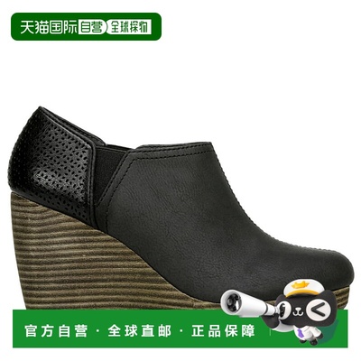 自营Dr. Scholl's Harlow Wedge Booties Black  D1373M1005 Wome
