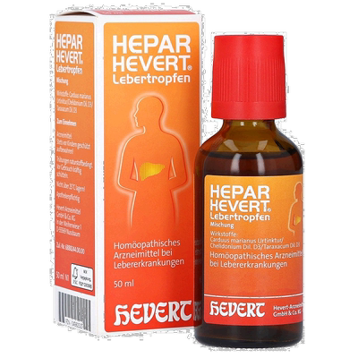 欧洲直邮德国药房HEVERT蒲公英水飞蓟护肝胆胀气消化不良滴剂50ml