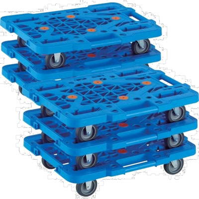 【日本直邮】TRUSCO搬运工具车镂空网状515×385周转自由 蓝MPK-5