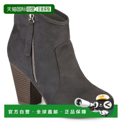 自营 journee collectionJournee Women's Link Bootie - charcoa