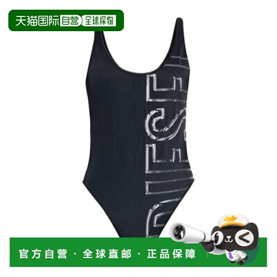 香港直邮DIESEL 女士泳装 A202060PLCB9XX SS2026 黑色 印花连体