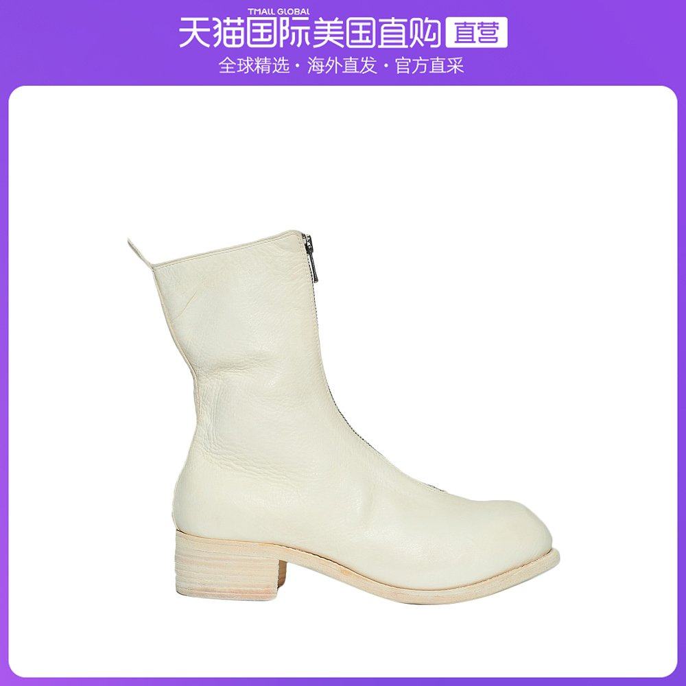 香港直发GUIDI女士靴子 PL2 HORSE FULL WHITE2021年高跟马皮_虎窝淘
