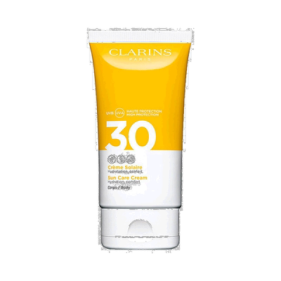 欧洲直邮Clarins娇韵诗防护身体面部日常通勤防晒乳150ML SP正品
