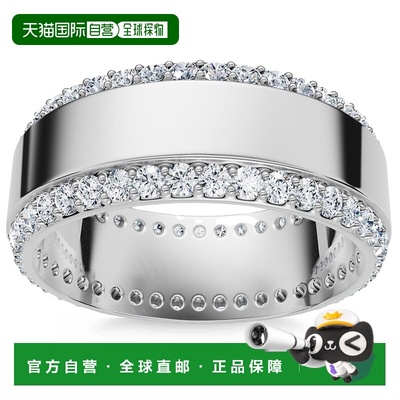 自营 pompeii3Men's 1Ct Diamond Wedding Ring 8MM 14k Gold Pol
