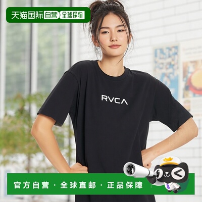 1h可退 日本直邮RVCA 女士背面印花宽松短袖T恤 BF043P20