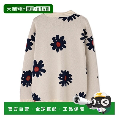1h可退 日本直邮DANKE SCHON 男女同款 宽松版型 花朵提花针织衫