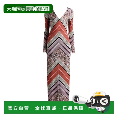 1h可退 香港直邮MISSONI 米索尼 女士 紧身连衣裙 orange橙色 舒
