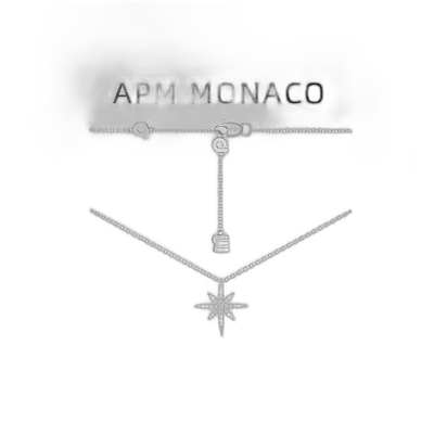 自营APMMonaco六芒星项链银女毛衣链锁骨设计感新年礼物