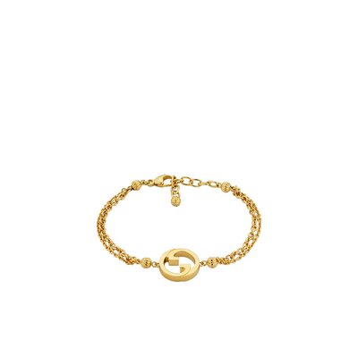 Gucci 圆形互锁 G手链 774638I4600