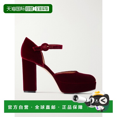 1h可退 香港直邮Gianvito Rossi 吉安维托 罗西 女士 70 天鹅绒浅