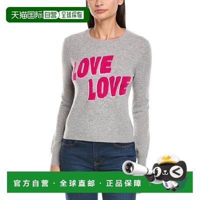 自营philosophy Love Cashmere Sweater - gray 美国奥莱直发毛衣