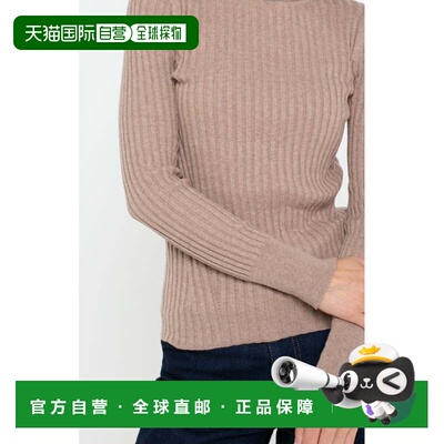 自营in2Cotton Cashmere Blend Long Sleeve Crew Turtleneck Pul
