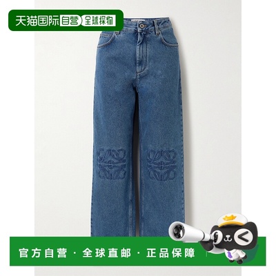 1h可退 香港直邮潮奢 LOEWE 罗意威 女士 直筒牛仔褲 S359Y11XEB