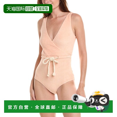 自营 Lisa Marie Fernandez Yasmin 抽绳连体泳衣 - 粉色 美国奥