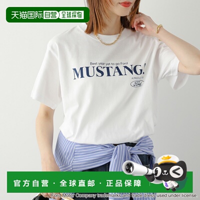 日本直邮GOODROCKSPEED 女士T恤 26MUS106W FORD Mustang汽车印花