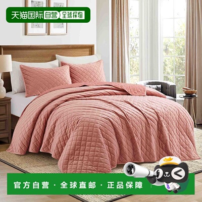 自营 puredownPeace Nest 3 件套优质轻质天鹅绒毛绒被子套装床罩