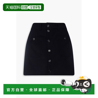 1h可退 香港直邮Coperni 女士 斜纹布迷你半身裙 COPJ83F3004BLAC