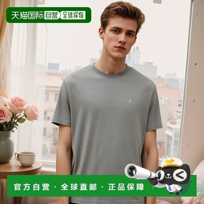 香港直邮SAINT LAURENT 男士T恤 781566Y37HC1482GRISCHINEJAUNE