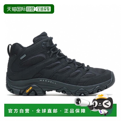日本直邮Merrell MOAB 3 SYNTHETIC MID GORE-TEX男子徒步鞋 黑色