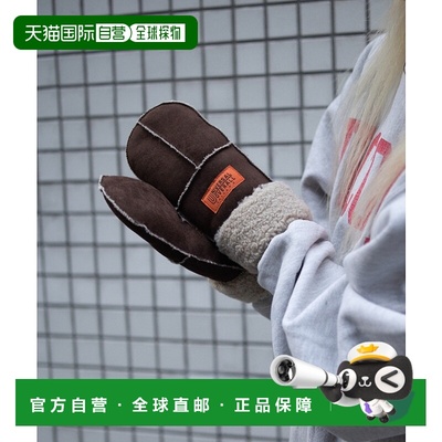 1h可退 日本直邮UNIVERSAL OVERALL 女士 仿羊羔毛半指手套 宽松