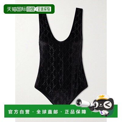 1h可退 Gucci 古驰 女士 chenille-jacquard 水晶装饰连