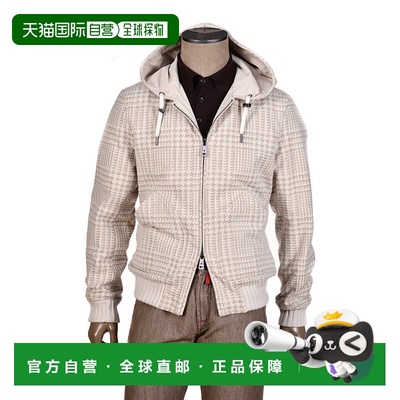 自营 Kired By Kiton Barwa奶油色淡褐色威尔士王子/淡褐色双面夹