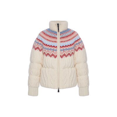 Moncler Grenoble 盟可睐 女士 针织羊毛/马海毛羽绒夹克