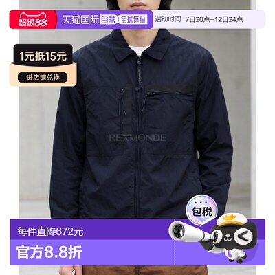韩国直邮CP COMPANY Chrome-R 胸前拉链口袋衬衫（18CMOS092A 005