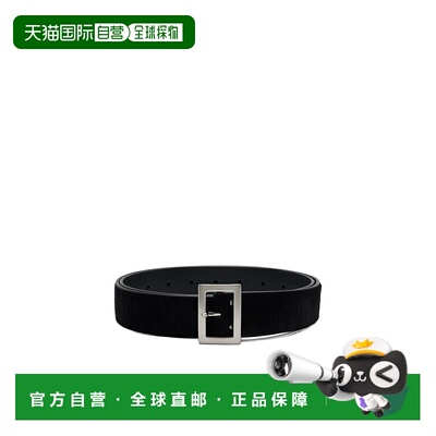 香港直邮RICK OWENS 男士腰带 RR02E1483LHL09 AW2025黑色 皮带