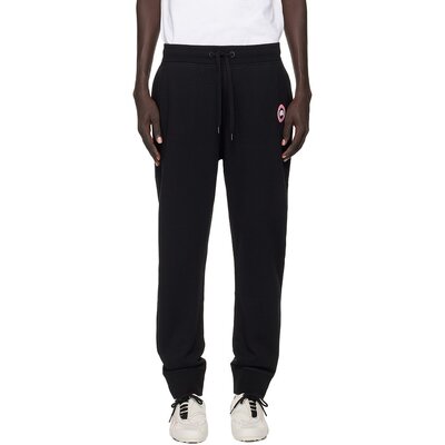潮奢 Canada Goose 加拿大鹅 男士 黑色运动裤 7402M
