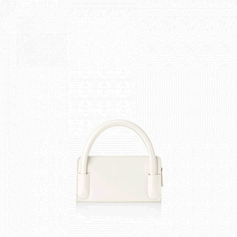 韩国直邮FIND KAPOOR女士时尚拉链褶纹单肩斜挎米色波士顿包 1110