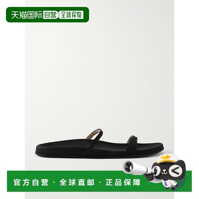 1h可退 香港直邮The Row 女士 Hugh 绒面革凉拖 F1623SN65BLACK