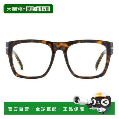 自营david beckhamDb 7020/Bold Square Tortoiseshell Eyeglasse